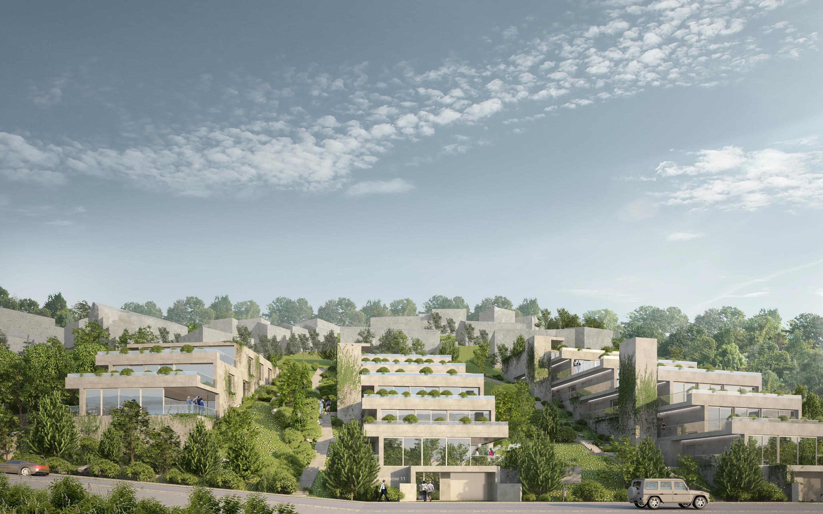 Terrassenhäuser Bächerstrasse — Züst Gübeli Gambetti